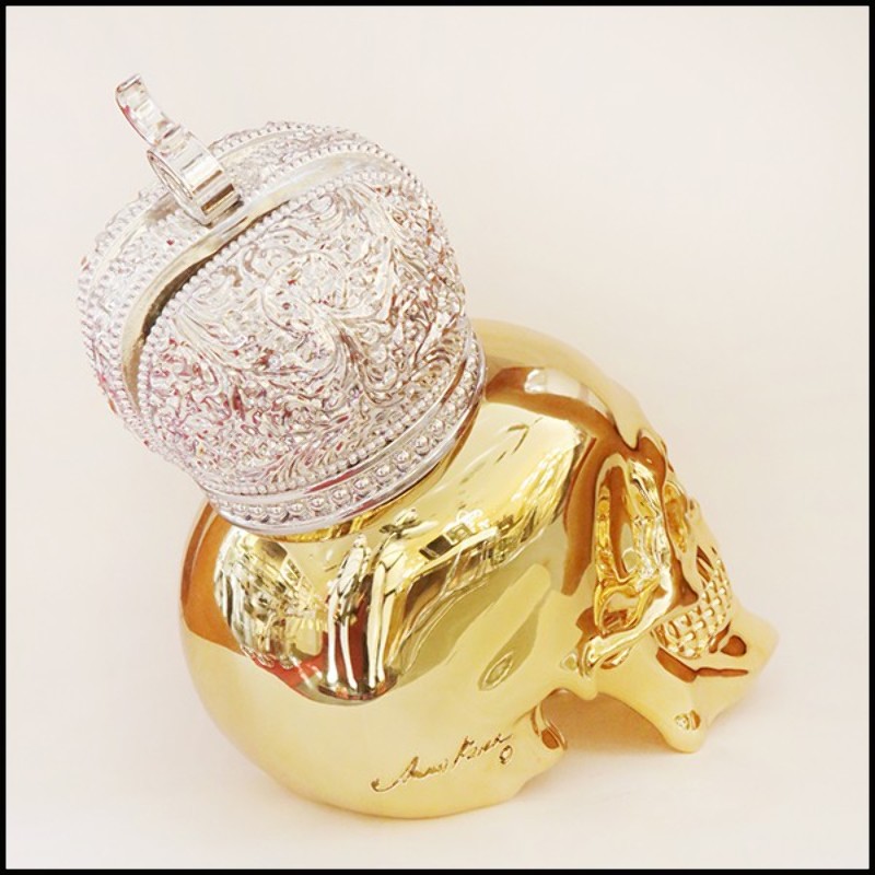 Sculpture skull PC-Skull Gold Muslim