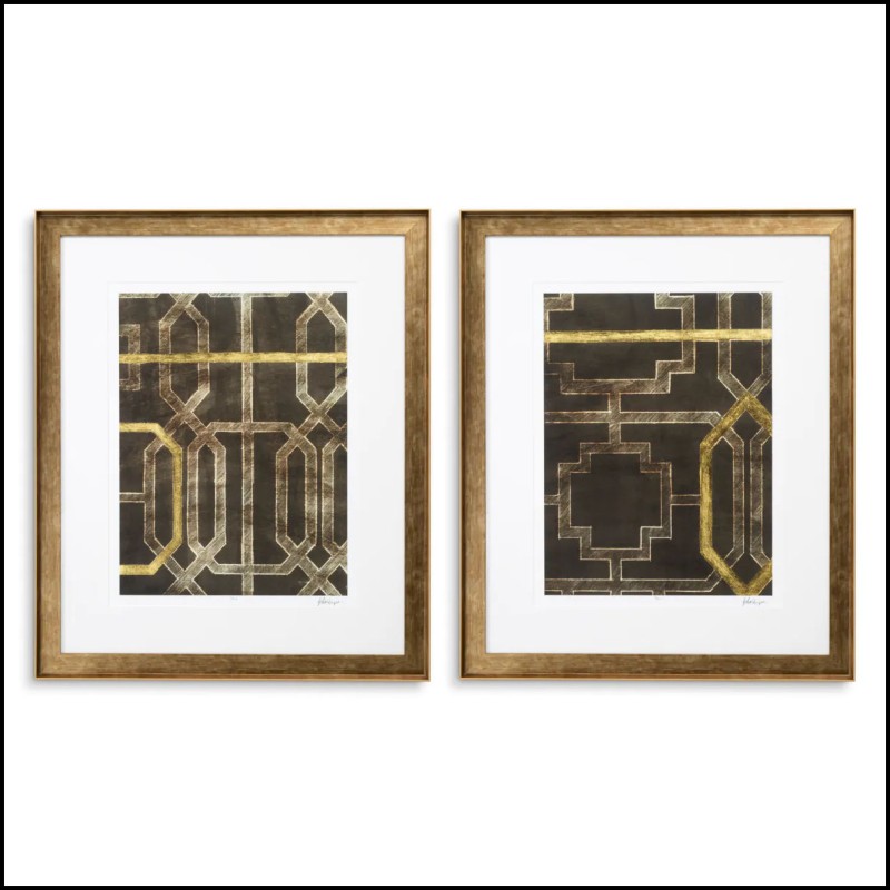 Impression Trellis Pattern par Ethan Harper II - eichholtz